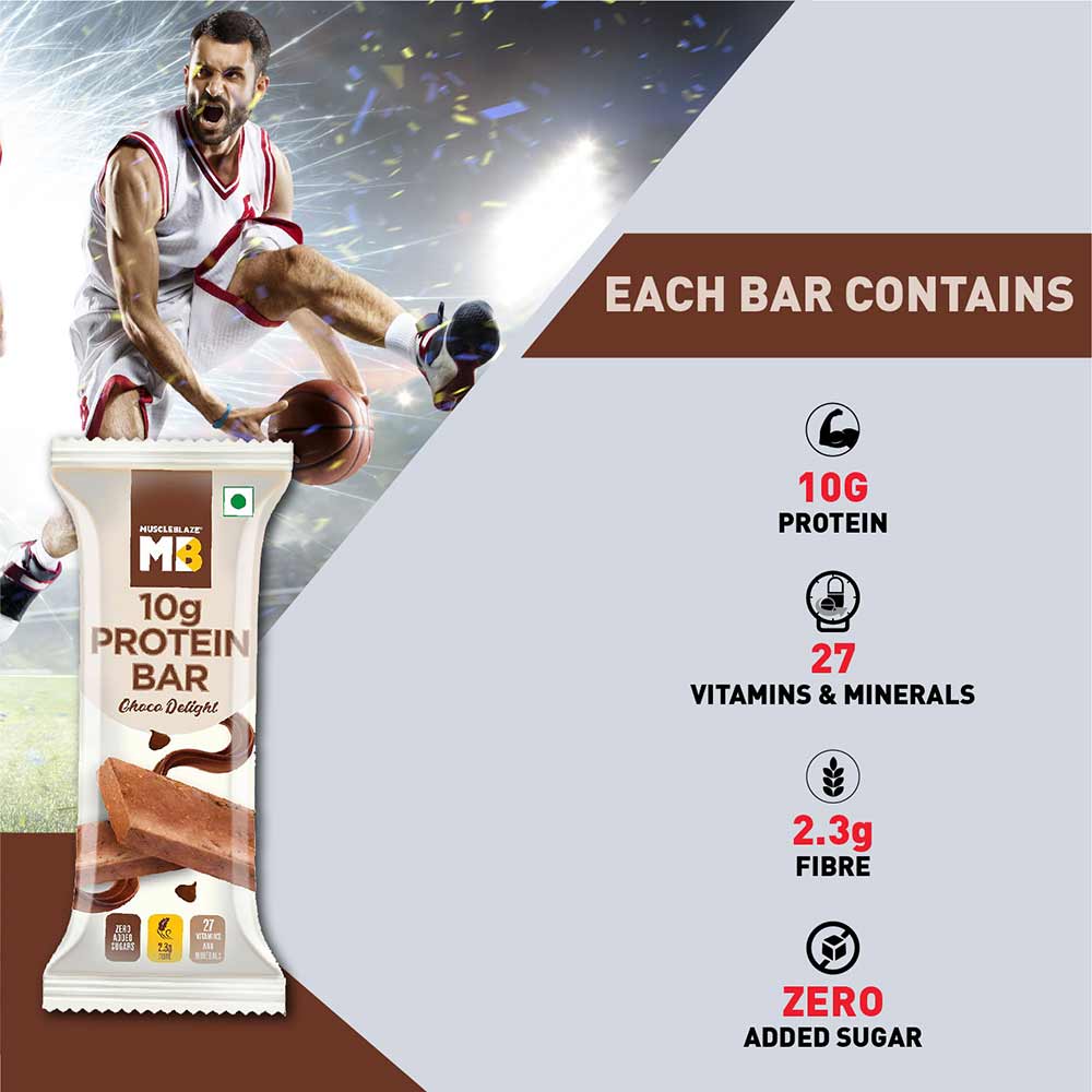 Muscleblaze Mini Protein Bar 10G Proteinchoco Delight - pharmville