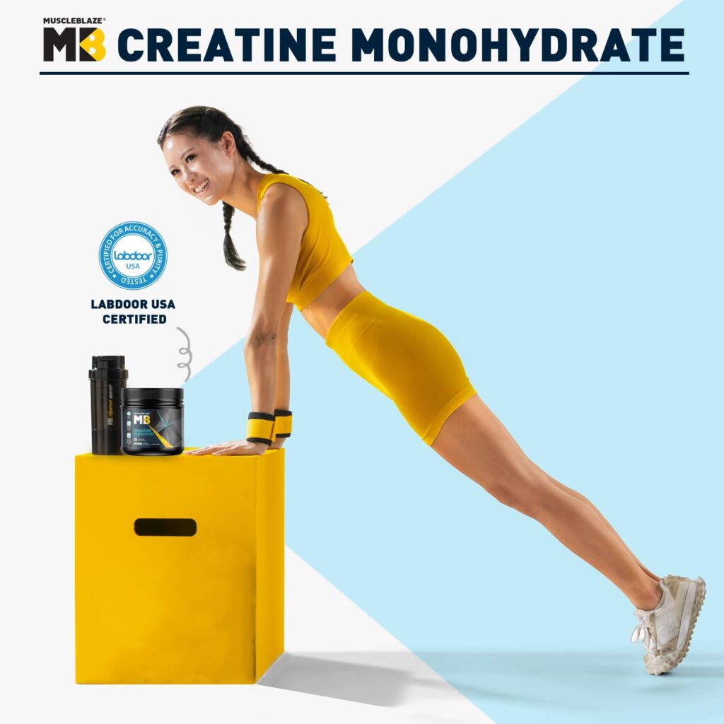 MuscleBlaze MB Creatine Monohydrate Or Muscle strength, Lean Body Mass ...