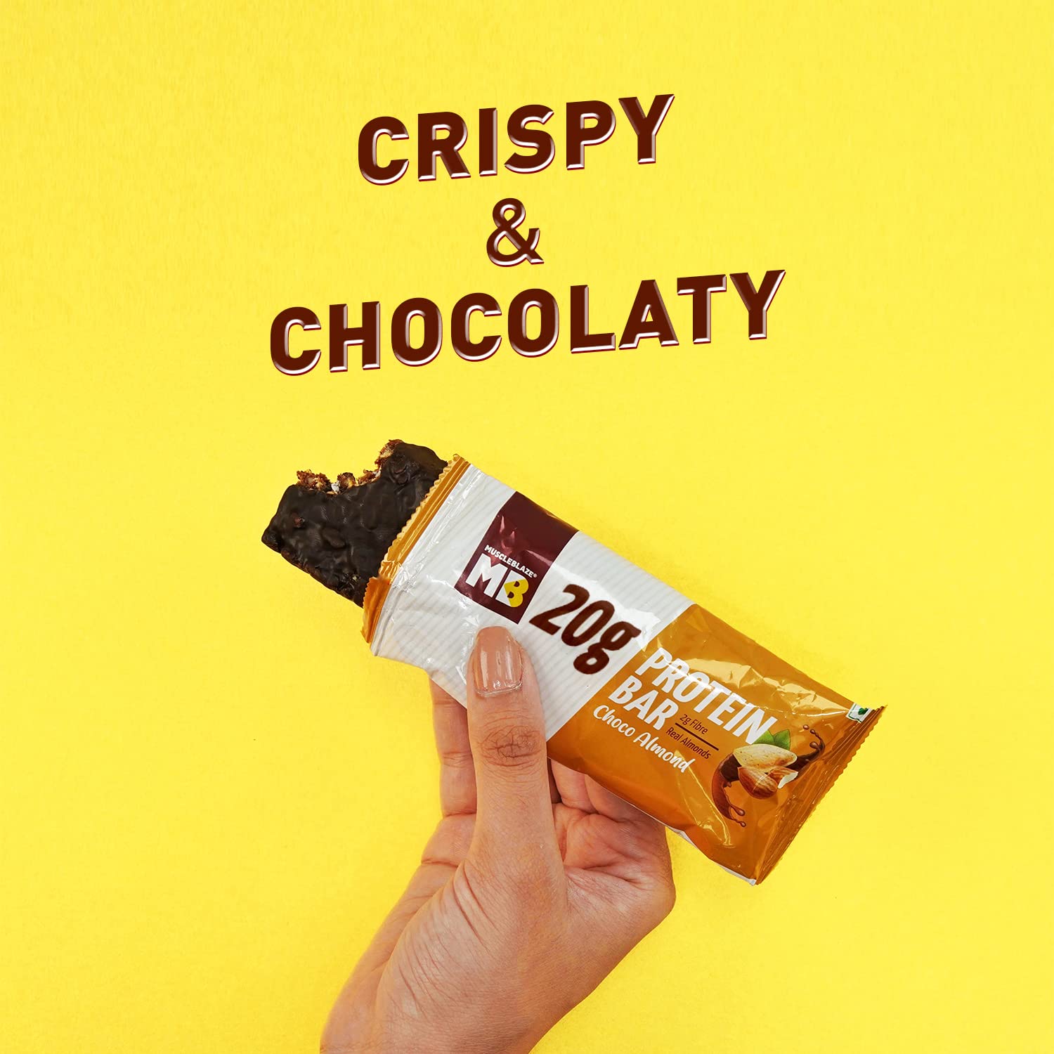 Muscleblaze Snack Bar Choco Almonds 1S - pharmville