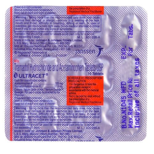 Ultracet Tab 15s - pharmville