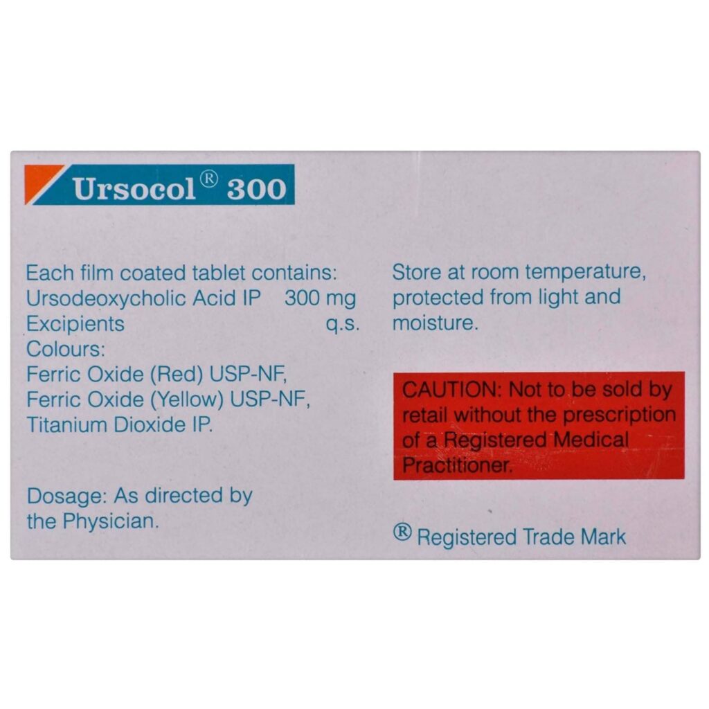 Ursocol Tab 300mg 15s - pharmville