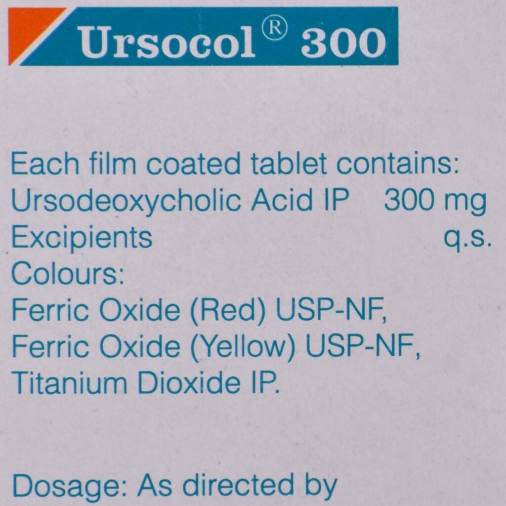 Ursocol Tab 300mg 15s - pharmville