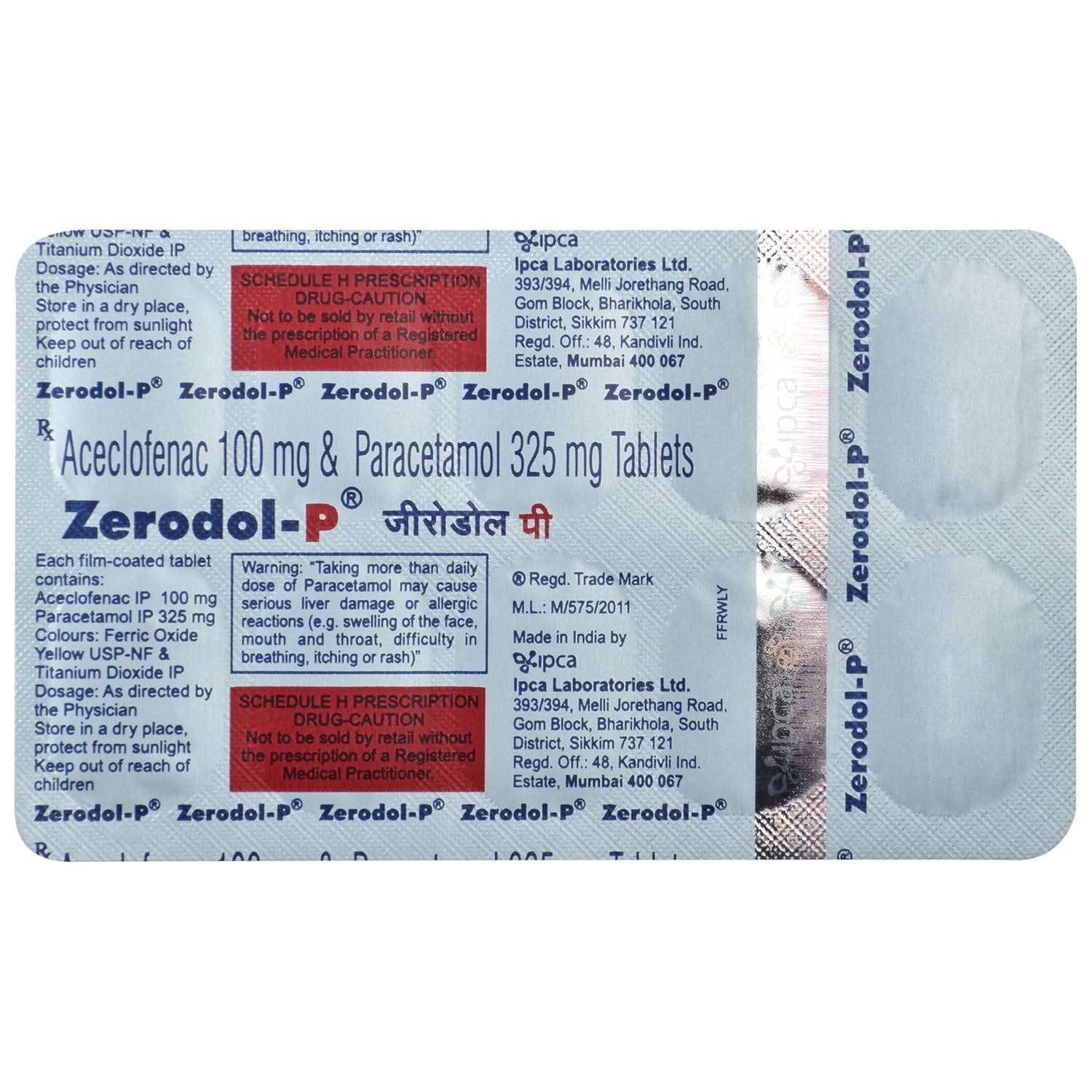 Zerodol P Tab 10s - pharmville