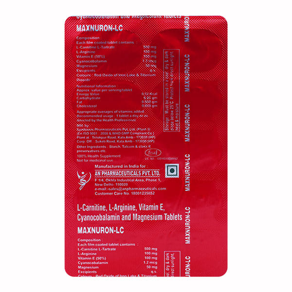 Maxnuron LC Tab 10s - pharmville