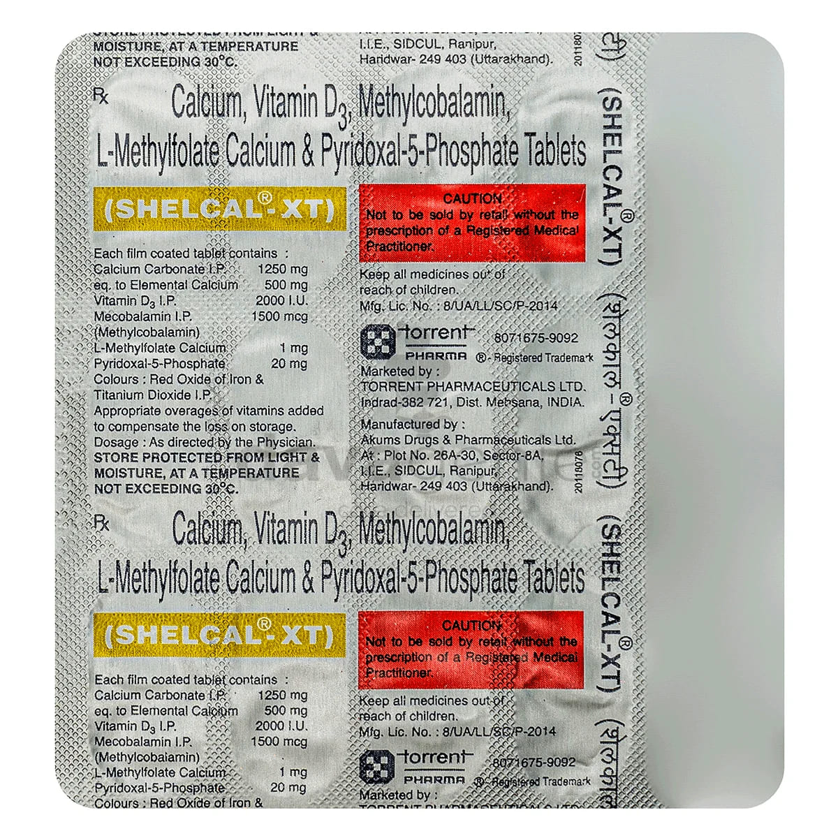 Shelcal XT Tab 15s - pharmville