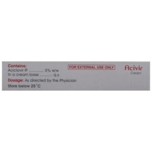 Acivir Cream 5gm - pharmville