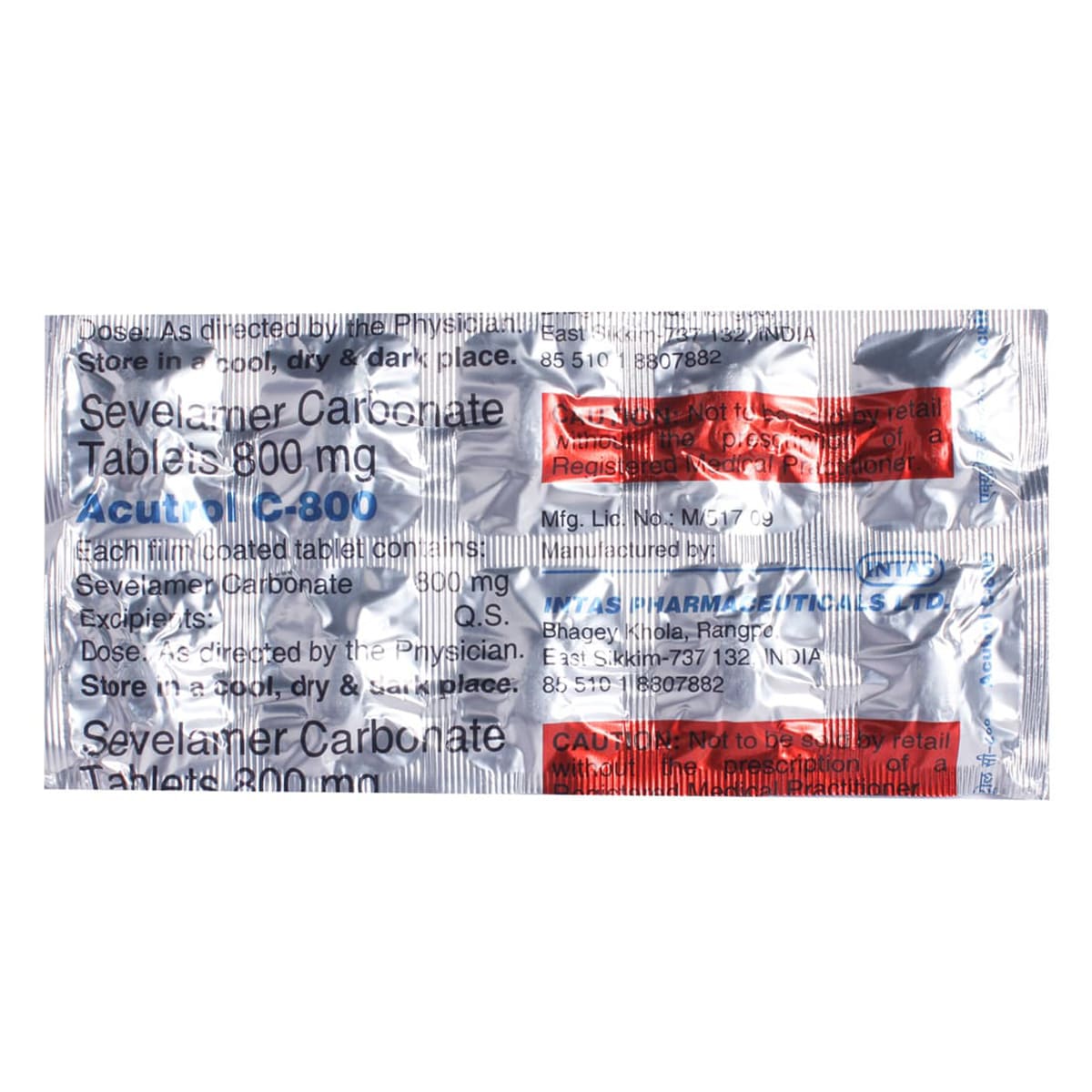 Acutrol C Tab 800mg 10s - pharmville