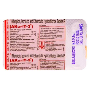 Akurit Tab 3mg 10s - pharmville