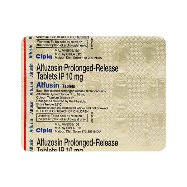 Alfusin Tab 10mg 15s - pharmville