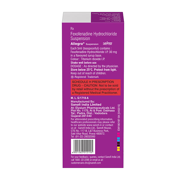Allegra Syp 100ml - pharmville