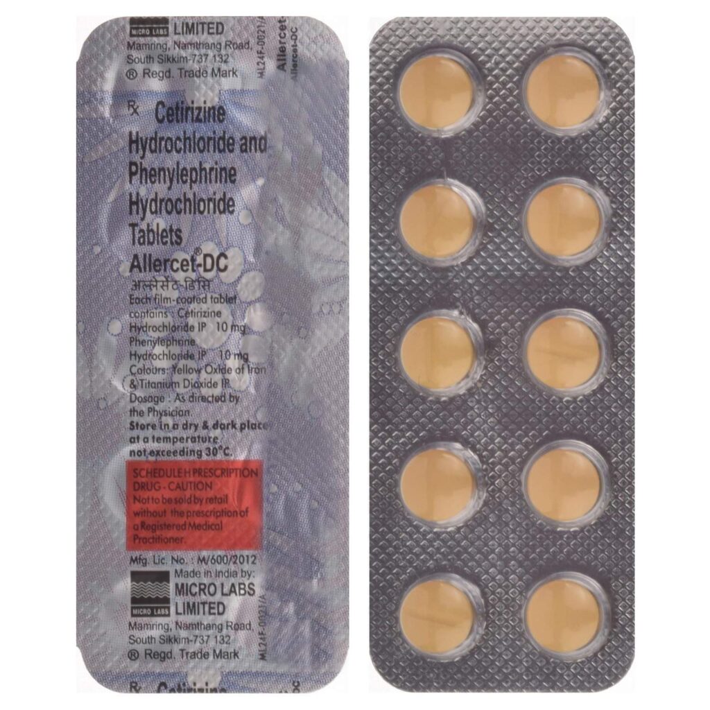 Allercet DC Tab 10s - pharmville