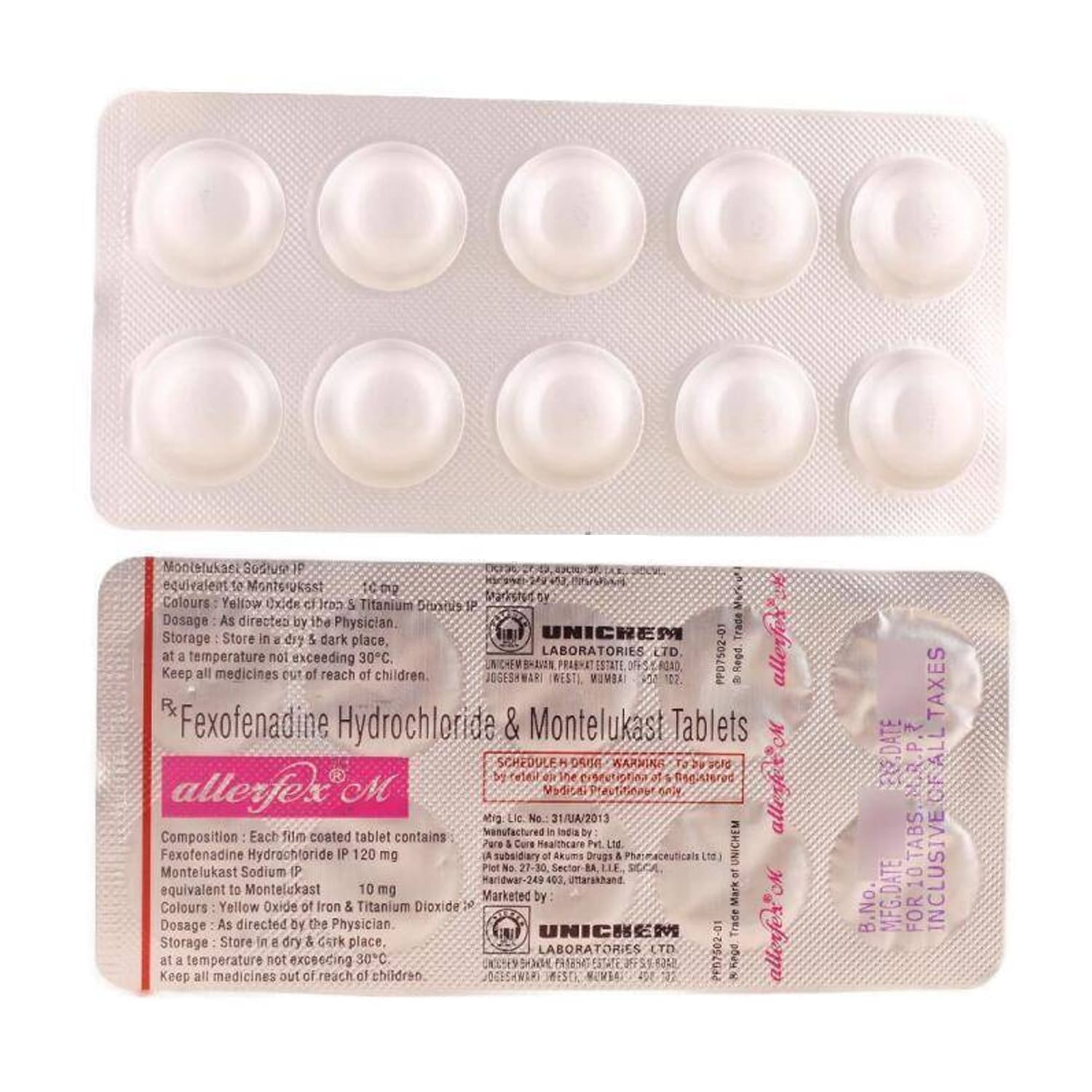 Allerfex M Tab 10s - pharmville