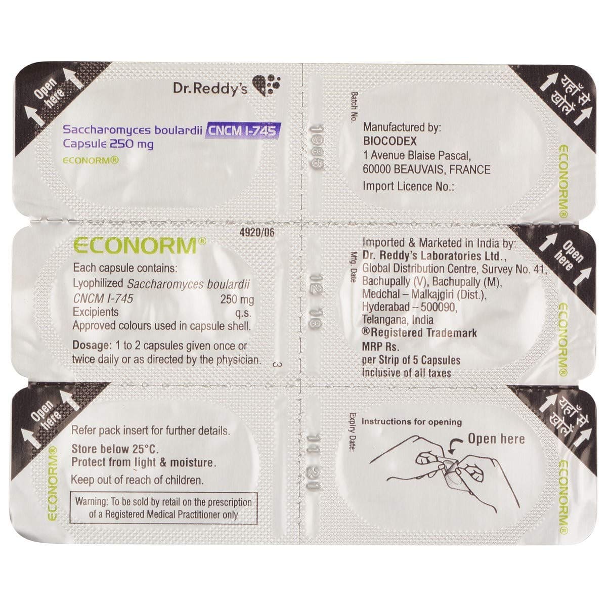 Econorm Cap 250mg - pharmville