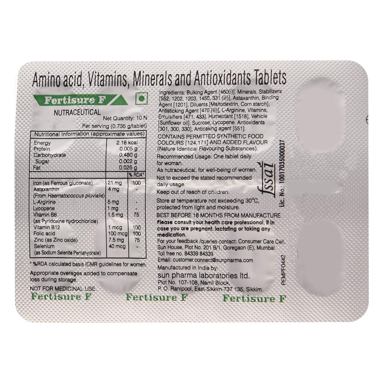 Fertisure Tab 10s - pharmville