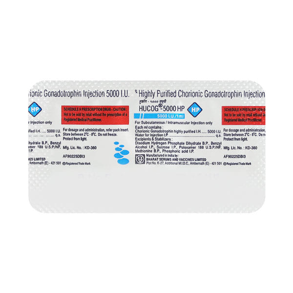 Hucog Inj 5000iu 1s - pharmville