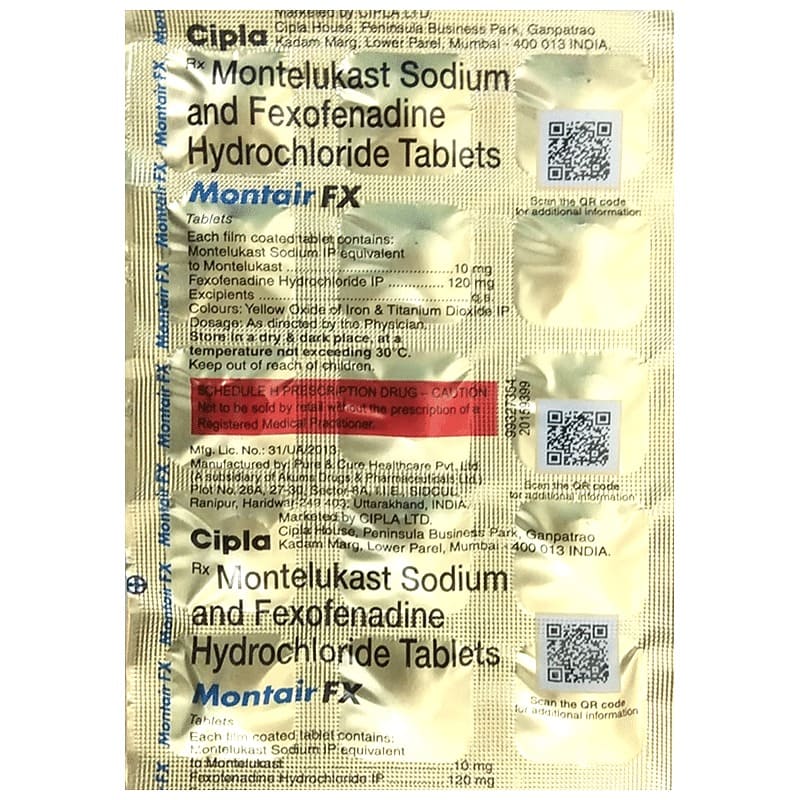 Montair Fx Tab 15S - pharmville