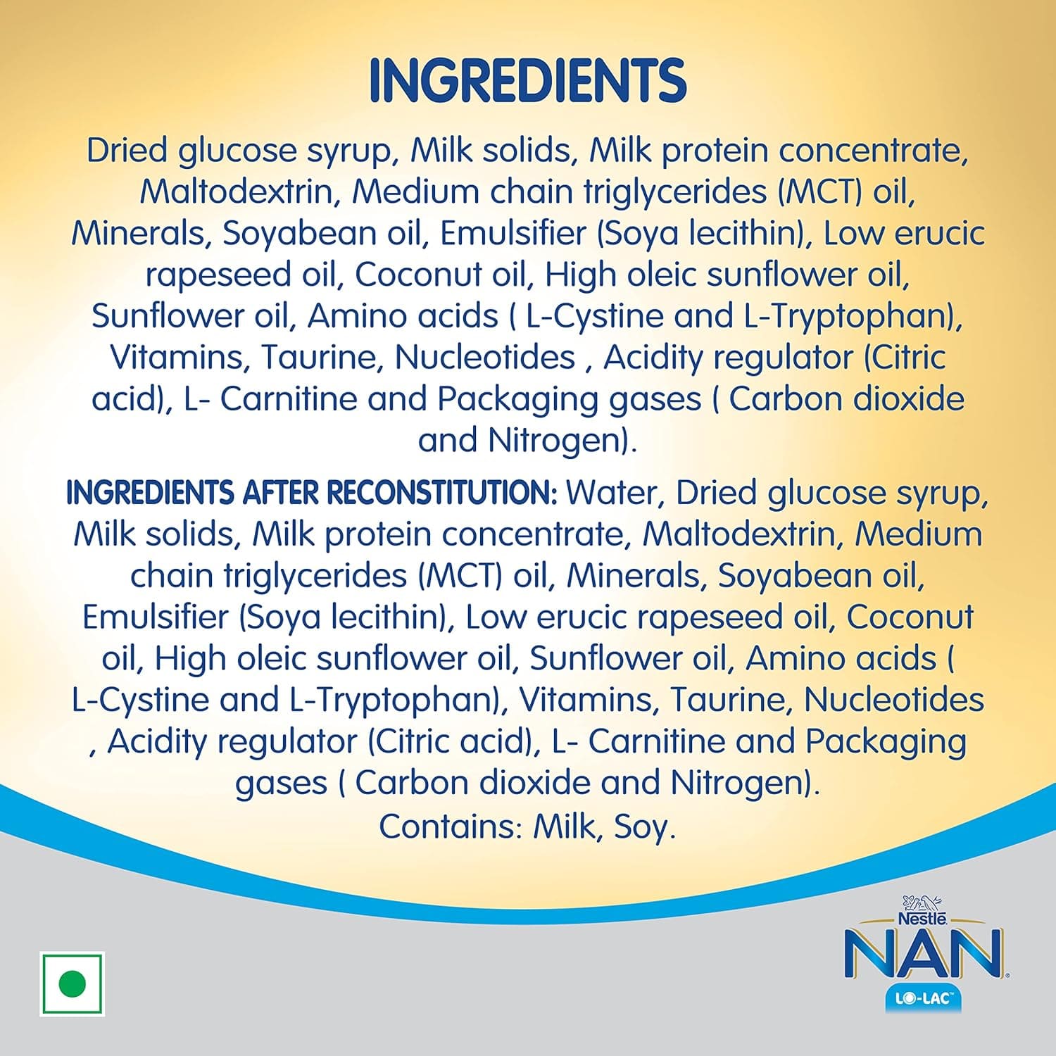 Nan Lo Lac Powder Infant Formula 200gm - pharmville