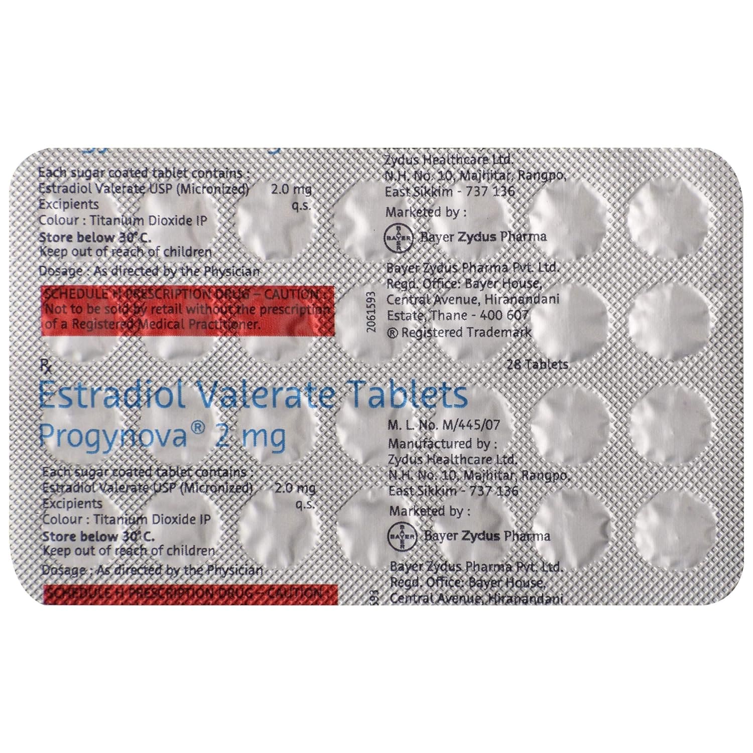 Progynova Tab 2mg 28s - pharmville