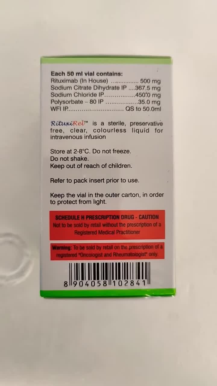 Rituxirel Inj 500mg 1s - pharmville