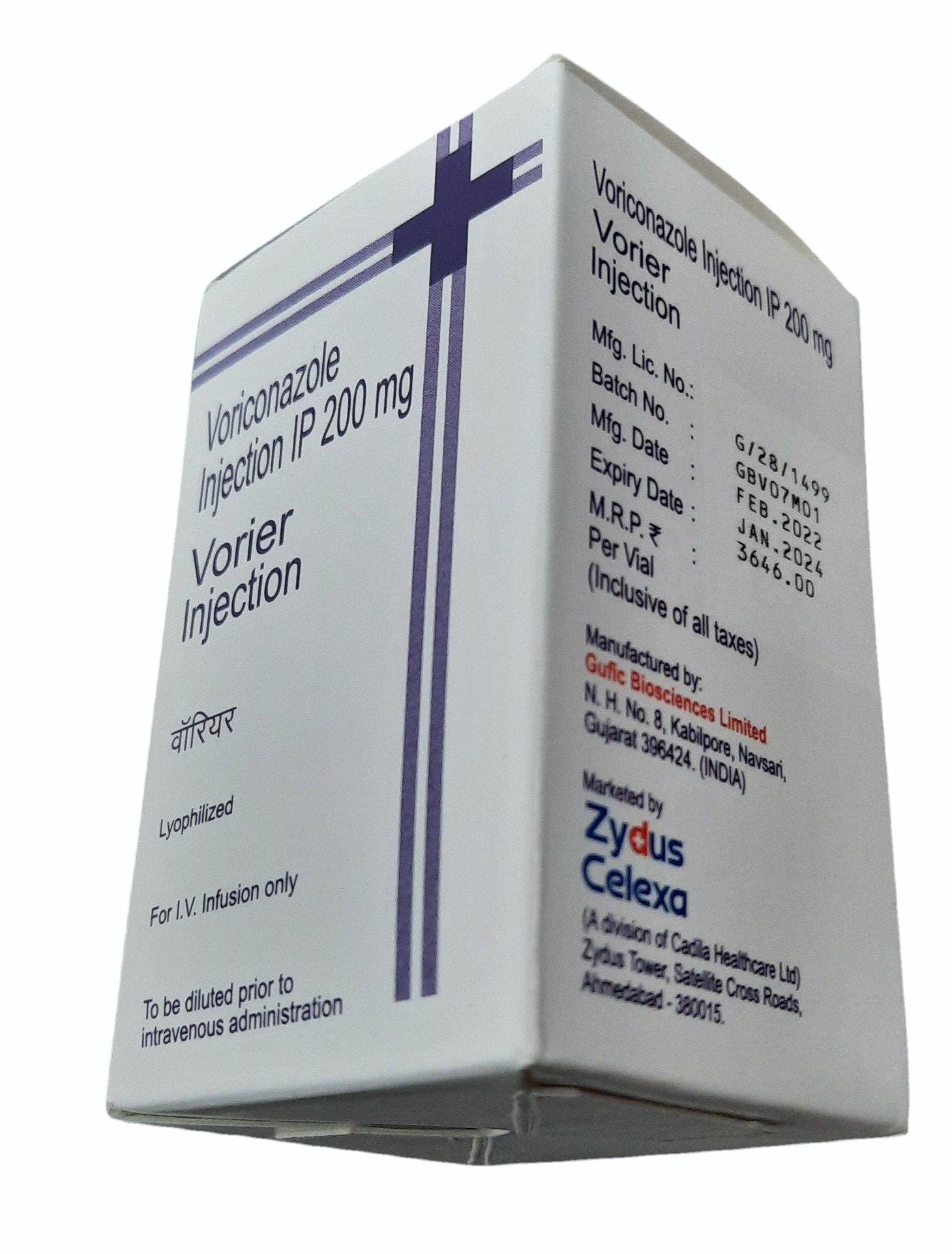 VORIER INJ 200MG 1ML - pharmville