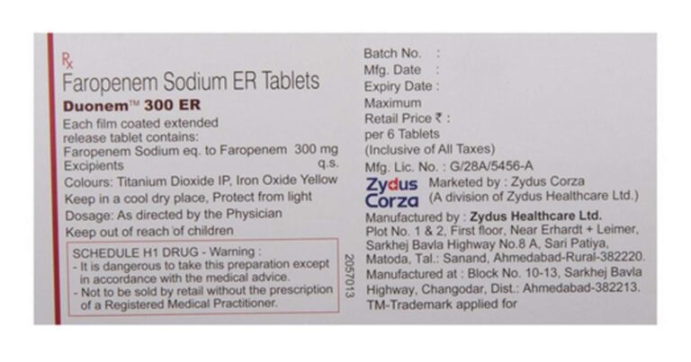 Faronem ER Tab 300mg 10s - pharmville