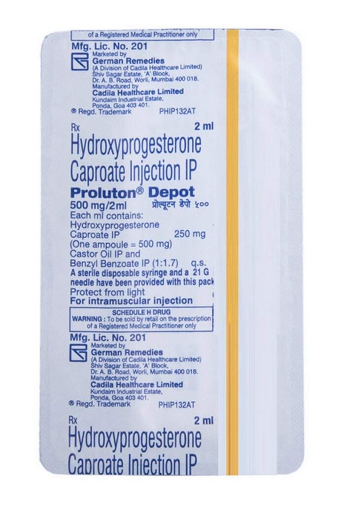 Proluton Depot Inj 500mg 2ml - pharmville