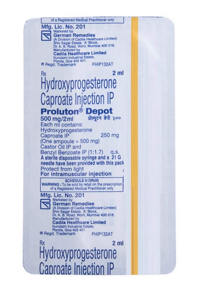 Proluton Depot Inj 500mg 2ml - pharmville