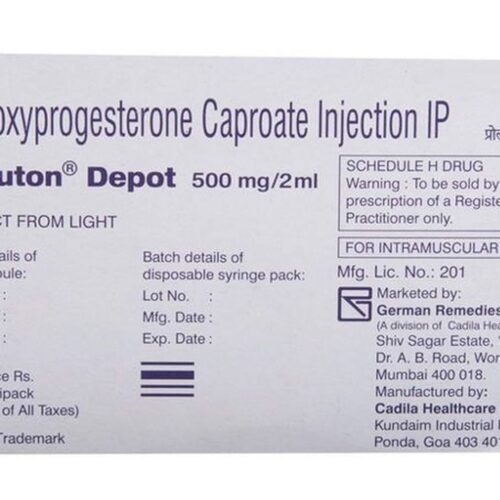 Proluton Depot Inj 500mg 2ml - pharmville