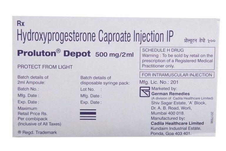 Proluton Depot Inj 500mg 2ml - pharmville